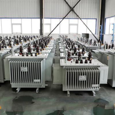 中国 オーダーメイド 415v から 11kv トランスフォーマータイプ S11 オイル浸泡 トランスフォーマー Dyn11 / Yyn0 販売のため