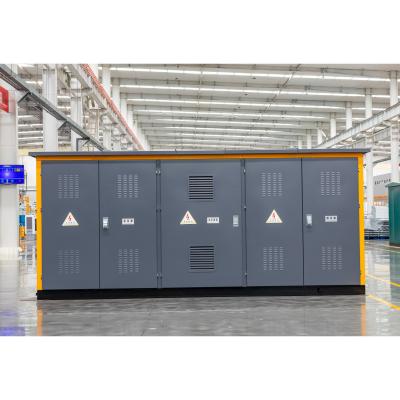 中国 屋外操作 YB型ボックスサブステーション 10kV コンパクト 800kVA 3相変圧器 販売のため