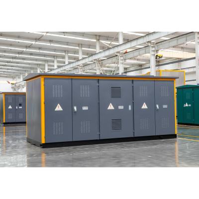 中国 屋外操作 YB型ボックスサブステーション 10kV コンパクト 800kVA 3相変圧器 販売のため