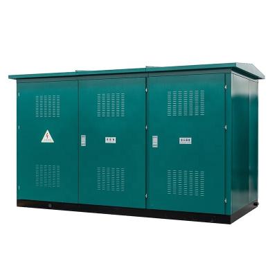 China Elektrische Komplett-Kompakte-Kübikel-Stromtransformatorunterstation mit drei Phasen 10KV 11KV zu verkaufen