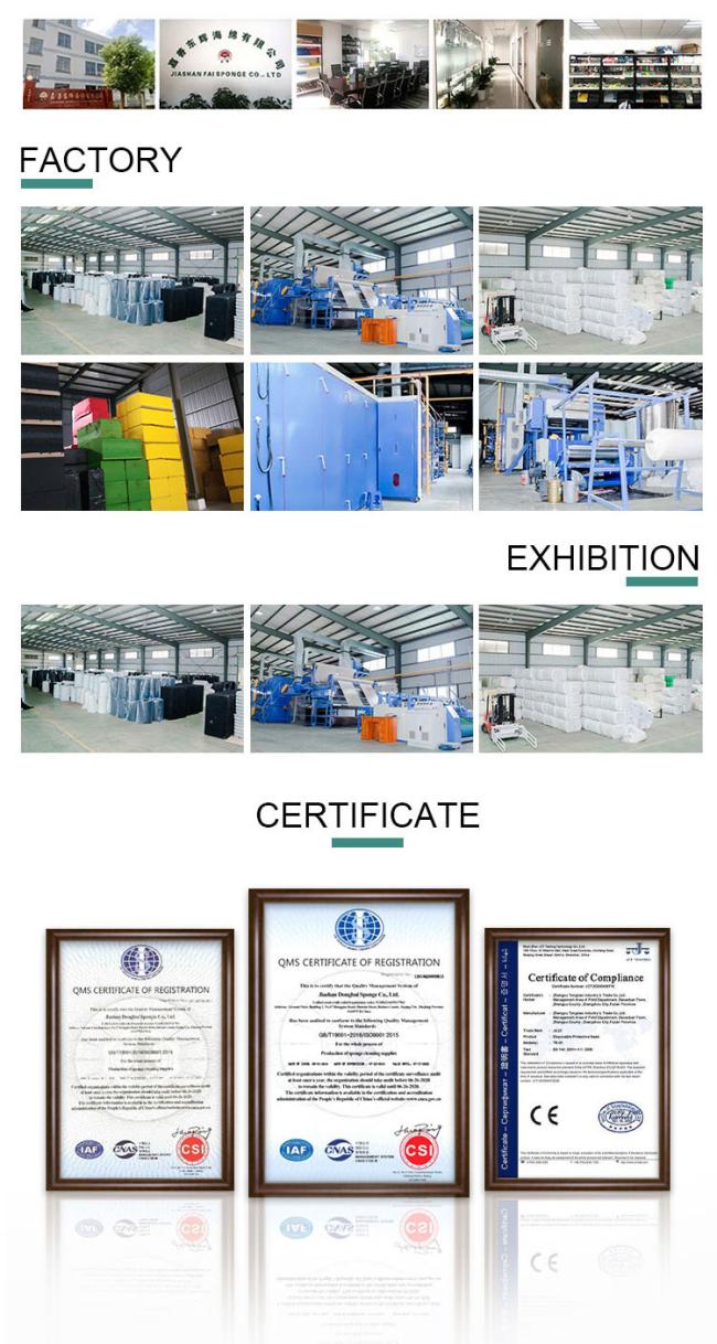 Detailed view of sponge material texture