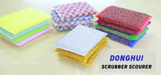 Anti Ultraviolet Mesh Dish Sponge - purple color