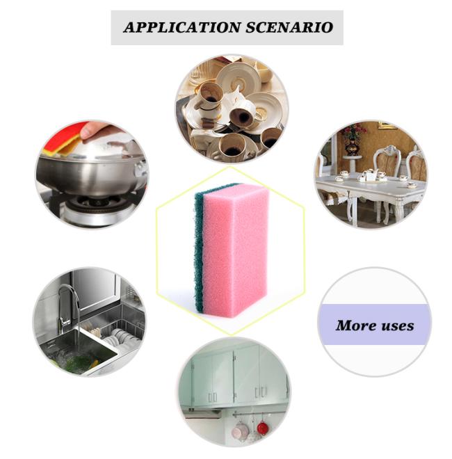 Close-up view of biodegradable sponge texture
