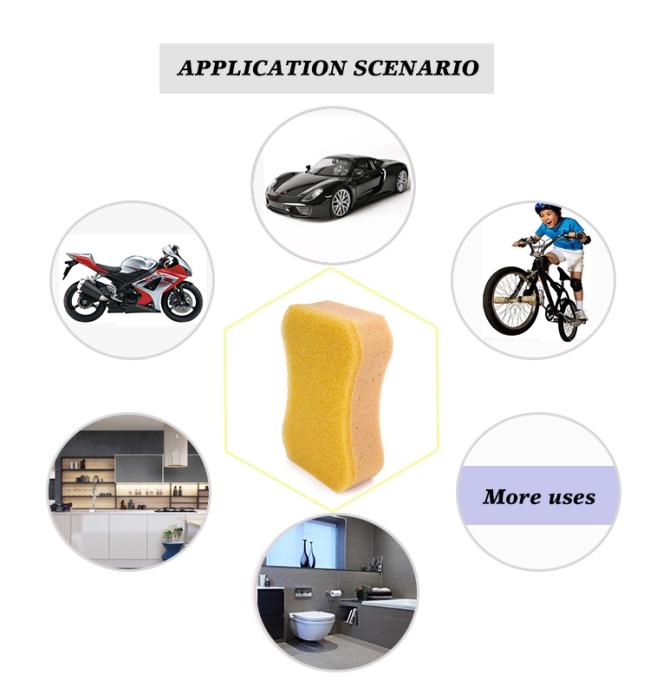 Demonstration of sponge cleaning effectiveness