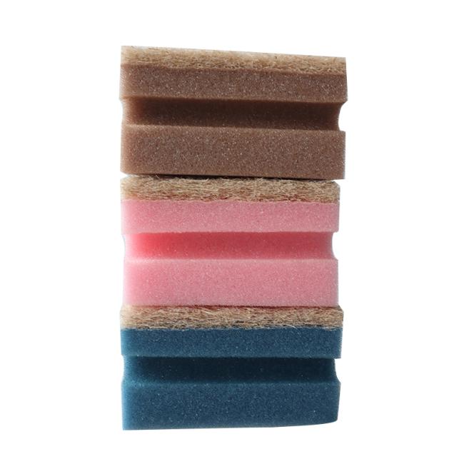 Eco-friendly kitchen sponge in use