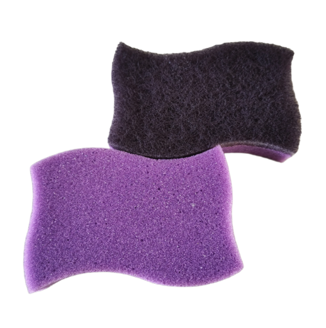 Donghui sponge in use cleaning kitchenware