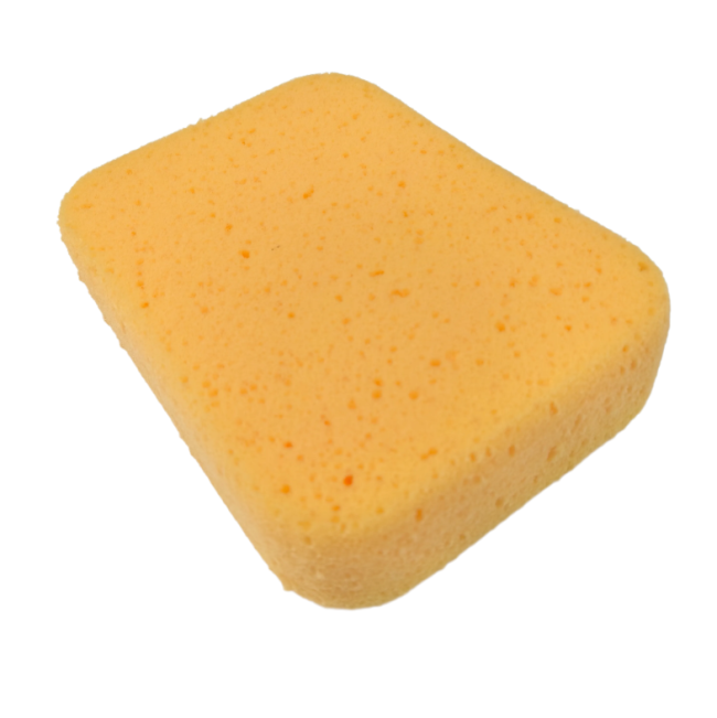 Close-up of sponge texture showing high-density foam