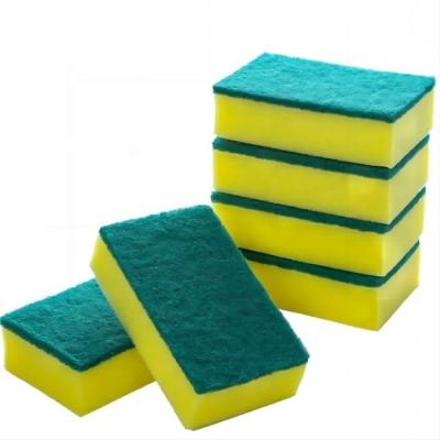 China Compostable Kitchen Scrubber Sponge Long Lasting Kitchen Cleaning Sponge for sale
