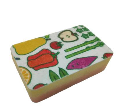China Floral Pattern Kitchen Cleaning Sponge Custom Multi Color Eco Friendly for sale