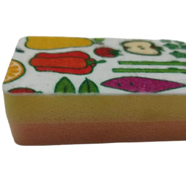 Quality Floral Pattern Kitchen Cleaning Sponge Custom Multi Color Eco Friendly for sale
