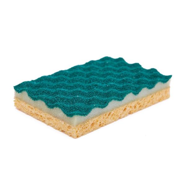 Quality 11*7*2cm Cellulose Sponge Scourer Eco Friendly OEM ODM For Deep Cleaning for sale
