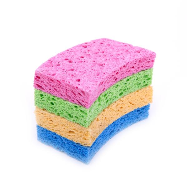 Quality Customizable Cellulose Sponge Sheet Cellulose Washing Up Sponges With 3000% for sale