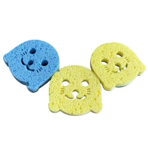 Quality Compostable Cellulose Kitchen Sponges Various Shape Disposable for sale