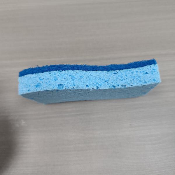 Quality Custom Blue Cellulose Sponge Scourer Sustainable 1000% Water Absorbency for sale