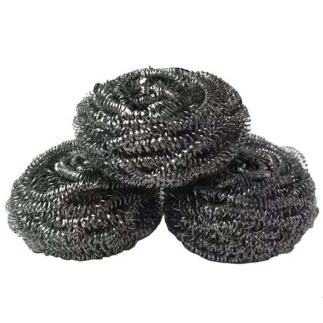 304 stainless steel wire sponge showing detailed texture