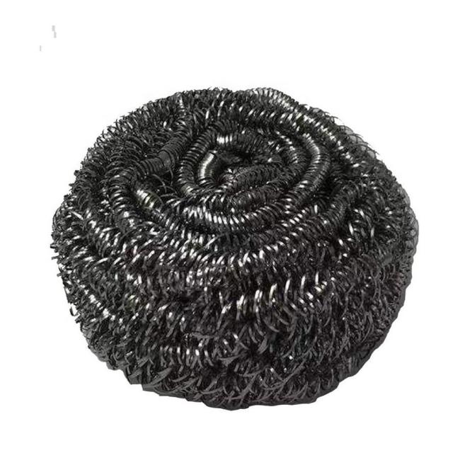 Close-up of stainless steel wire sponge structure