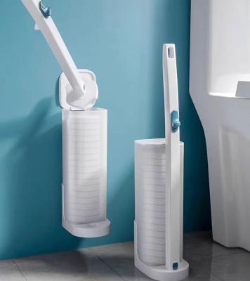 China Customized Eco Friendly Disposable Toilet Brush Household With Ergonomic Handle for sale