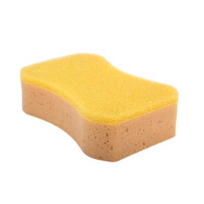 China PU Yellow Car Sponge Non Scratch Corrosion Resistant Auto Detailing Sponges for sale