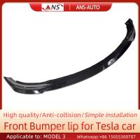 China ABS Tesla Model 3 Front Lip Spoiler Anti Impact Three Stage Split for sale