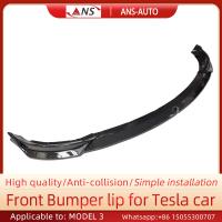China ABS Tesla Model 3 Front Lip Spoiler Anti Impact Three Stage Split for sale