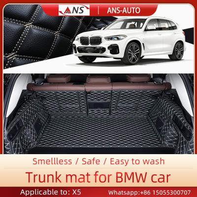China Esteira do couro do carro do PVC, anti assoalho Mat For BMW X5 2019-2021 do tronco do deslizamento à venda