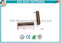 China 433MHz Spring Antenna 2.25 dBi Gain 50 Ohm Impedance for Wireless Communication Modules for sale