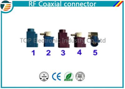 Cina Bloccato coassiale femminile con poche perdite del connettore RG174 del maschio rf di FAKRA doppio in vendita