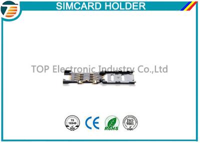 China Simple Board Guide Micro SIM Card Holder Surface Mount Right Angle for sale