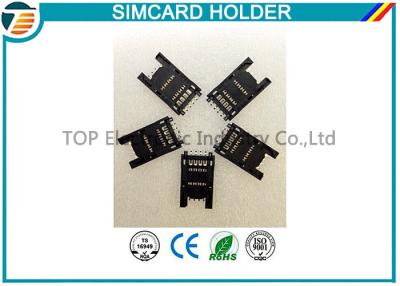 China Simple Board Guide Micro SIM Card Holder Surface Mount Right Angle for sale