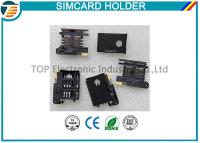 China 3.0mm PCB Mount SIM Card Holder with Button Release - 2.54mm Pitch 8-Pin TOP-SIM05 for sale