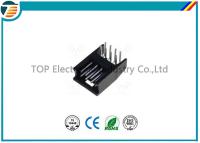 China 8-Pin Rectangular Male Header Connector 2.54mm Pitch 0.38μm Gold Plated Through Hole Right Angle for sale