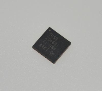 중국 TUSB2046BIRHBR 4포트 USB 2.0 허브 컨트롤러, 12Mbps/1.5Mbps 지원, 통합 트랜시버, 3.3V 작동, 낮은 EMI, 절전 모드 및 산업용 온도 범위(-40°C ~ 85°C) 판매용