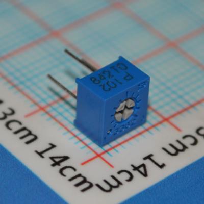 中国 3362P-1-102LF トリマーポテンショメータ 1kΩ 10回転精密ポテンショメータ ±10% 許容差 スルーホールマウント セラメットエレメント 信頼性の高い調整性 キャリブレーションと回路調整に最適 販売のため