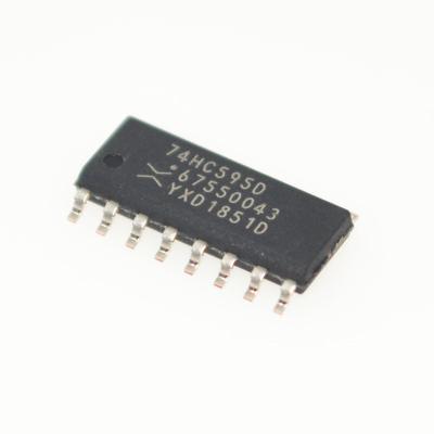 China 74HC595D Shift Register 8-Bit Serial-In Parallel-Out Serial Output Latch High-Current Tri-State Outputs Wide Operating Voltage (2V-6V) Low Power Consumption & Easy Daisy-Chaining for sale