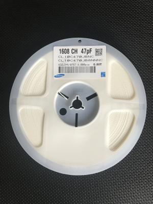 China CL10C470JB8NNNC MLCC 47pF Ceramic Capacitor ±5% Tolerance 50V Rating C0G Dielectric 0402 Case Stable -55°C to +125°C Range High Q Value RoHS Compliant Tape and Reel Packaging for sale