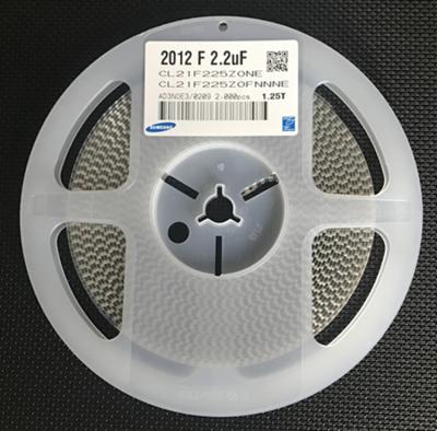 China CL21F225ZOFNNNE MLCC 2.2µF High Capacitance ±80% Tol 25V Rating Z5U Dielectric 0805 Case Compact Size +10°C to +85°C Range General Purpose Tape & Reel for sale