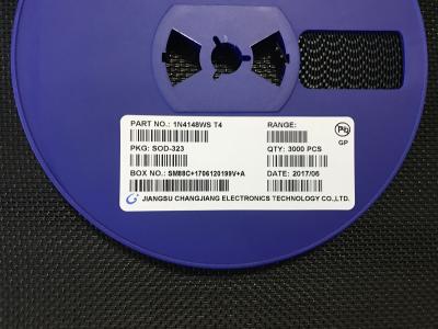 China Diodo de conmutación de alta velocidad 1N4148WS con clasificación de 100V, corriente de 150mA, capacitancia ultra baja de 2pF, recuperación de 4ns, paquete miniatura SOD-323, calificado AEC-Q101 para aplicaciones automotrices y de uso general en venta