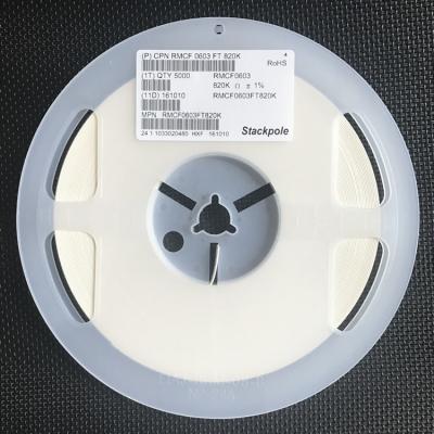 China RMCF0603FT820K 820kΩ Thick Film Chip Resistor 0603 Case Size 1% Tolerance 100ppm/°C TCR 1/10W Power Rating Halogen-Free RoHS Compliant Ideal for General Electronics for sale