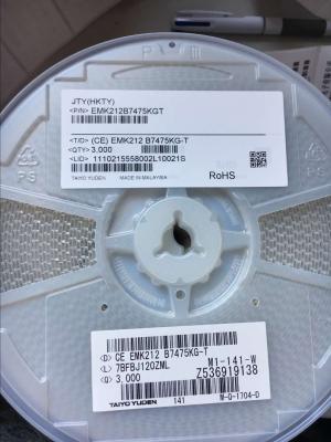 China EMK212B7475KG-T 4.7μF MLCC 25V Rating X7R Dielectric 0805 Case 10% Tolerance High Frequency Stable Performance Ideal for Decoupling and Filtering for sale