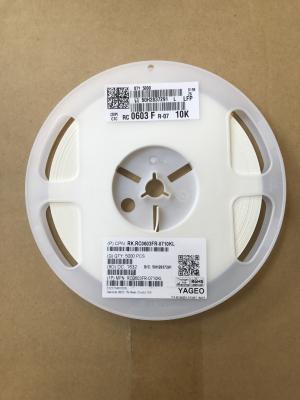 중국 RC0603FR-0710KL 10kΩ 정밀 저항 0603 케이스 1% 허용 오차 ±100ppm/°C TCR 1/10W 정격 박막 기술 할로겐 프리 RoHS 규격 풀업 및 센서 회로용 판매용