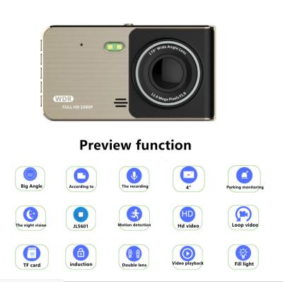 China 1080P DVR Recorder Motion Sensor Dash Cam con telecamera retromarcia for sale