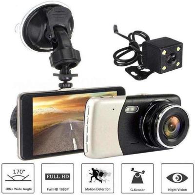 Cina Anteriore Posteriore Auto Doppia Fotocamera Dash Cam Registratore 4 Pollici Anteriore 1080P Posteriore 720P in vendita