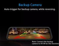 China 9.66 Inch Motion Activated Dashcam Full 2.5D Touch Screen Front Back Recording for sale