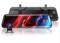 China 10Inch IPS 2.5D 4K GPS Dash Cam Dash And Reverse Camera Touch Screen for sale