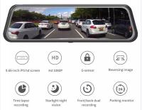 China 10Inch IPS 2.5D 4K GPS Dash Cam Dash And Reverse Camera Touch Screen for sale