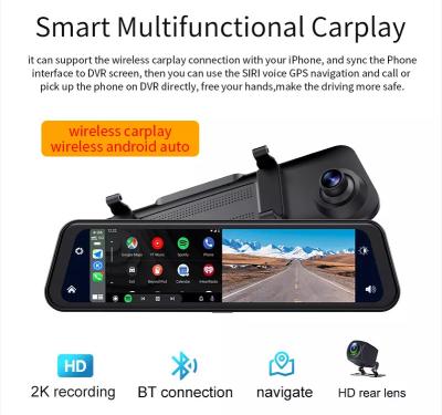Cina 2K 1080P Android Wireless Carplay Cruscotto Dash Cam Touch Screen da 12 pollici in vendita