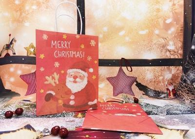 China Reusable Food Grade Kraft Paper Packaging Bags For Christmas Customized Size for sale