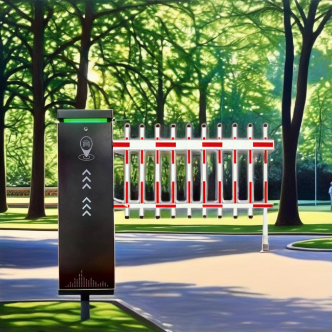 Barrier gate installation example