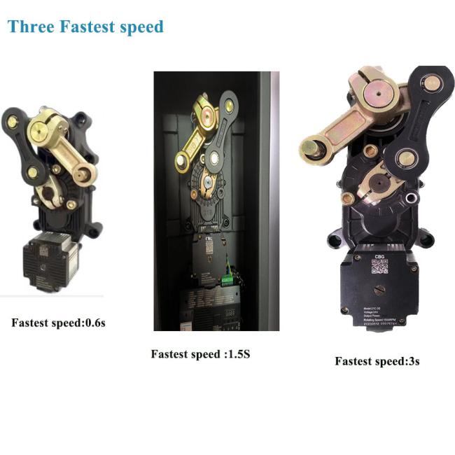Automatic barrier gate system showing full installation