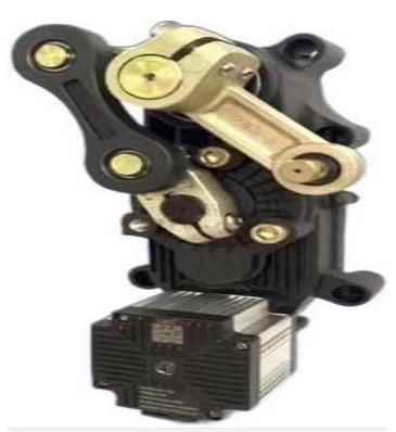 Detailed view of barrier gate control panel